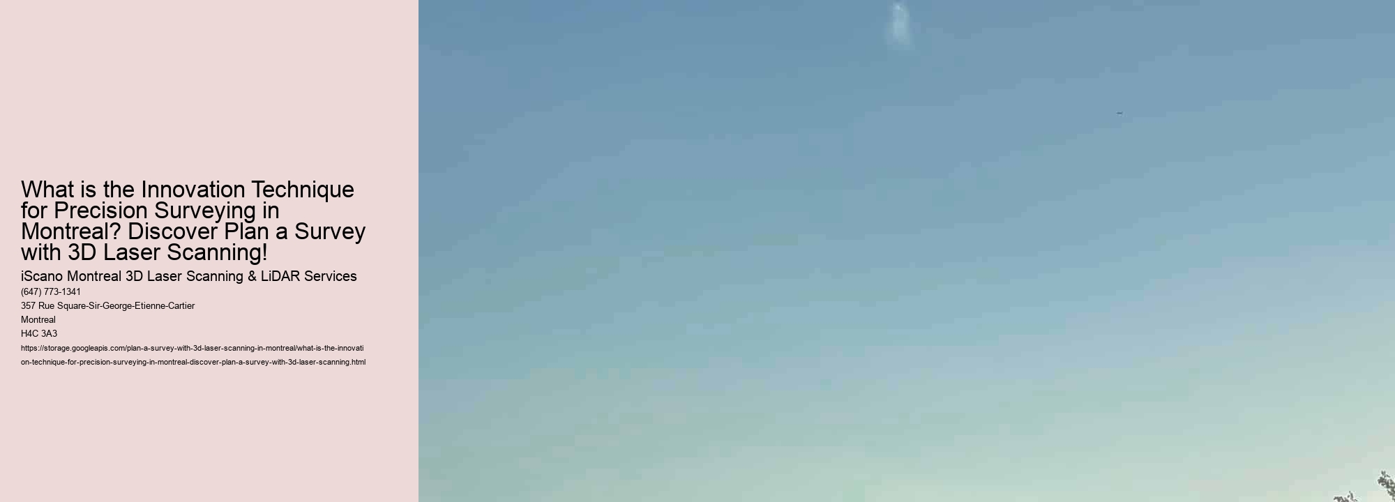 What is the Innovation Technique for Precision Surveying in Montreal ...